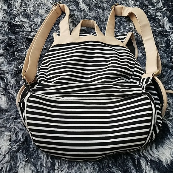 Expressions Nyc | Bags | Expressions Nyc Cute Stripe Backpack | Poshmark